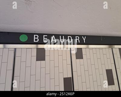 Beaudry Metro station sign in Montreal, Quebec, Canada Stock Photo - Alamy