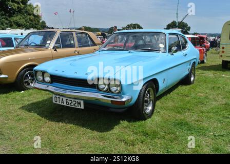 A 1973 Ford Capri parked on display at the English Riviera classic car ...