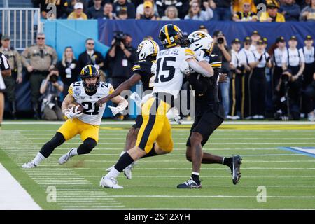 Iowa wide receiver Kaden Wetjen gets set for a play during the second ...