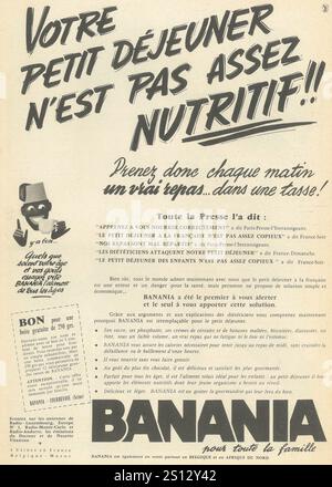 An advertisement for the French chocolate drink Banania, featuring a ...