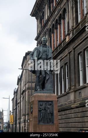The statue of Scottish architect William Henry Playfair outside the ...