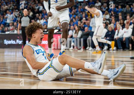 UCLA Bruins guard Trent Perry (1) during a NCAA men’s basketball game ...