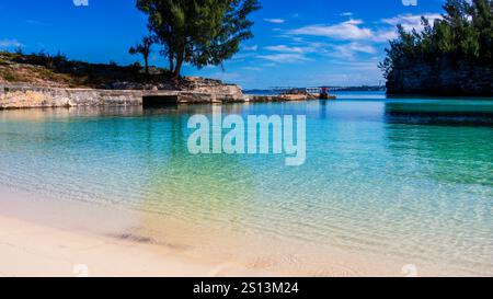 Horseshoe Bay Beach and Deep Bay Beach in Hamilton, Bermuda Stock Photo ...