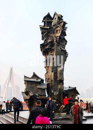 Hongya Cave (Hong Ya Dong) is a traditional ''stilted building ...