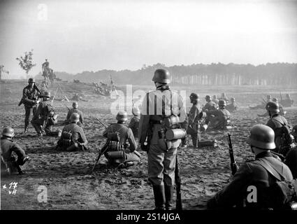 Nazi soldiers outdoor military training with guns in DREI ...