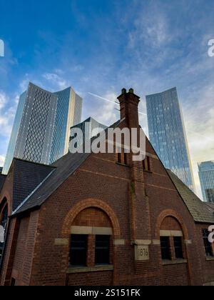 Manchester Cityscape with Deansgate Square and Victorian Building Stock ...
