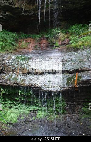 Waterfalls & Streams near Hafod Arch, Clydach Gorge Stock Photo - Alamy