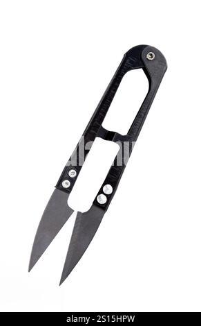 small scissors for needlework with colorful handle Stock Photo - Alamy