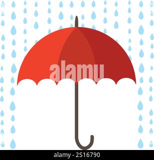 Rain cloud color icon. Rainy weather symbol. Vector isolated ...