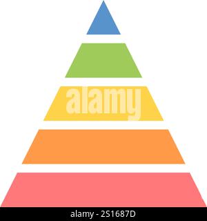 Maslow pyramid growth up vector line icon.. Hierarchy psychological ...