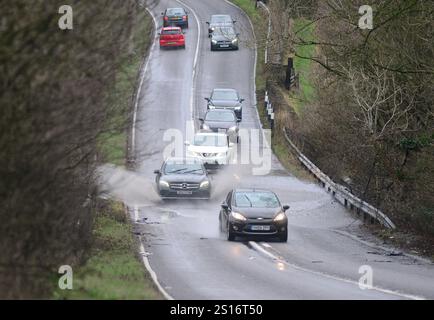 flooding on the A64 Leeds 1st January 2025 Stock Photo - Alamy