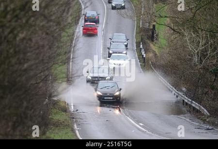 flooding on the A64 Leeds 1st January 2025 Stock Photo - Alamy