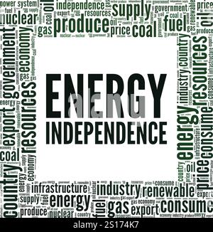 Independence word cloud conceptual design isolated on white background ...