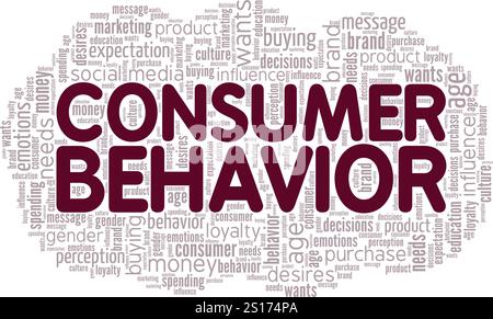 Consumer Behavior word cloud conceptual design isolated on white ...