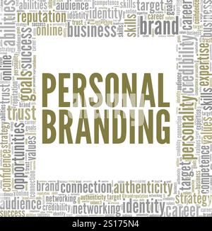 Personal Branding word cloud conceptual design isolated on white ...