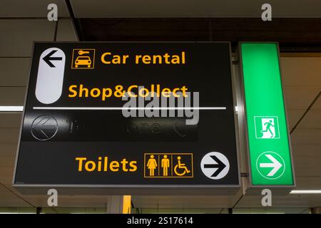 Information Sign On Schiphol Airport The Netherlands 29-8-2024 Stock ...