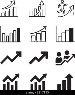population growth icon, increase social development, global demography ...
