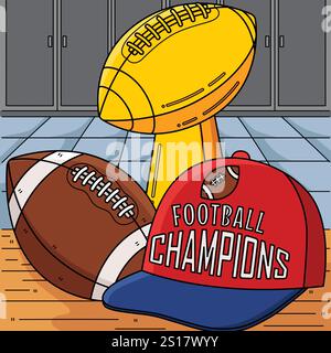 American Football Super Bowl Trophy Clipart Stock Vector Image & Art ...