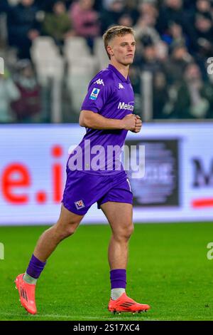 Albert Gudmundsson of ACF Fiorentina seen in action during the friendly ...
