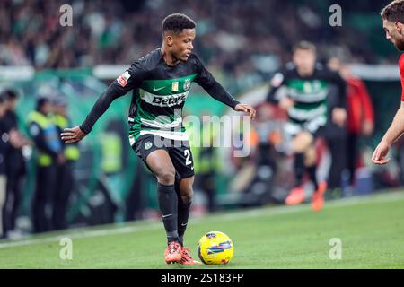 Geny Catamo of Sporting CP seen during UEFA Champions League 2025/26 ...