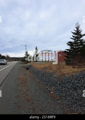 Welcome to Potlotek sign in Nova Scotia, Canada Stock Photo - Alamy