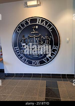 Moncton sign inside city hall in New Brunswick, Canada Stock Photo - Alamy
