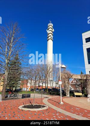 The Bell Aliant tower in downtown Moncton, New Brunswick, Canada Stock ...