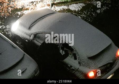 Copenhagen/ DenmarK/02 JANUARY 2025/ danish weather snow fall in ...