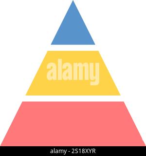 Levels of triangular pyramid. Triangle pyramid chart. Maslow layer ...