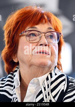 Austrian artist VALIE EXPORT, real name Waltraud Stockinger, during an ...