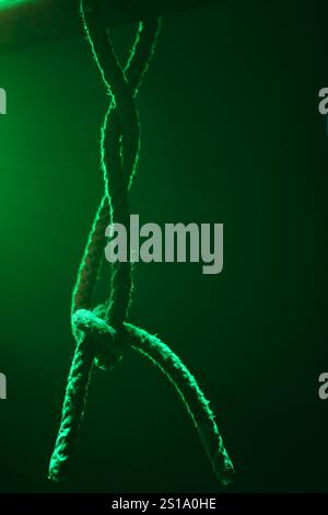 Rope at Indian Police third degree room Stock Photo - Alamy