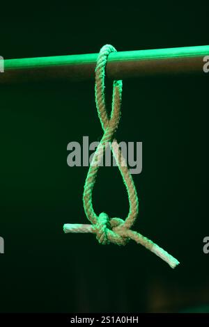 Rope at Indian Police third degree room Stock Photo - Alamy