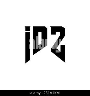 IDZ letter logo design for technology company. IDZ logo design black ...