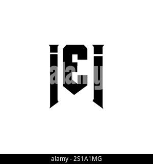IEI letter logo design for technology company. IEI logo design black ...