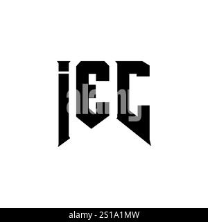 IEC letter logo design for technology company. IEC logo design black ...