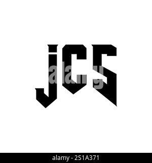 JCS letter logo design for technology company. JCS logo design black ...