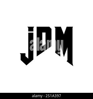 JDM letter logo design for technology company. JDM logo design black ...