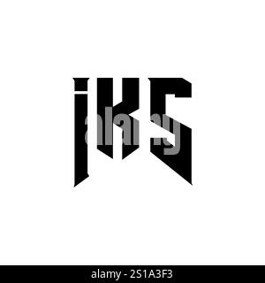 IKS letter logo design for technology company. IKS logo design black ...