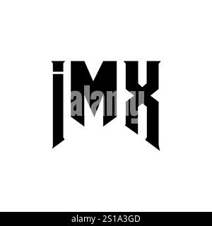 IMX letter logo design for technology company. IMX logo design black ...