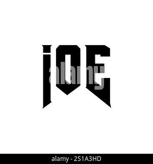 IOE letter logo design for technology company. IOE logo design black ...