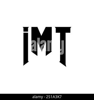 IMT letter logo design for technology company. IMT logo design black ...