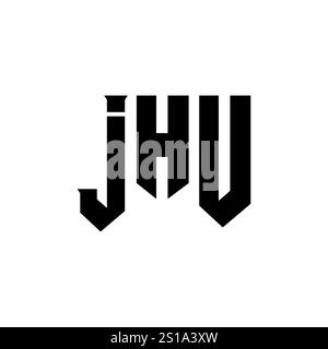 JHU letter logo design for technology company. JHU logo design black ...