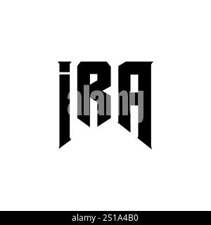 IRA letter logo design for technology company. IRA logo design black ...