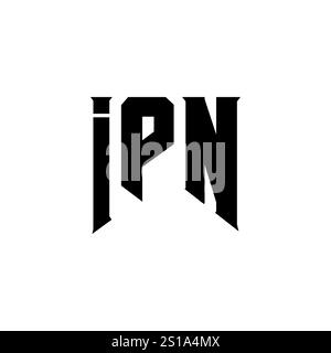 IPN letter logo design for technology company. IPN logo design black ...