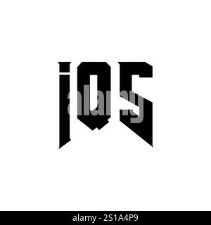 IQS letter logo design for technology company. IQS logo design black ...