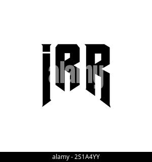 IRR letter logo design for technology company. IRR logo design black ...