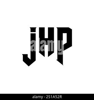 JHP letter logo design for technology company. JHP logo design black ...
