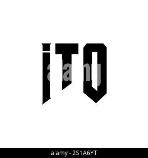ITO letter logo design for technology company. ITO logo design black ...