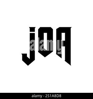 JOA letter logo design for technology company. JOA logo design black ...