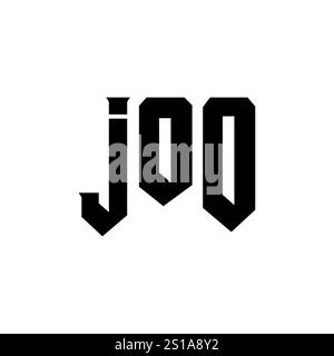 JOO letter logo design for technology company. JOO logo design black ...